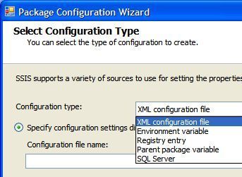 Rugalmas betöltők készítése (Package configuration) | BI projekt